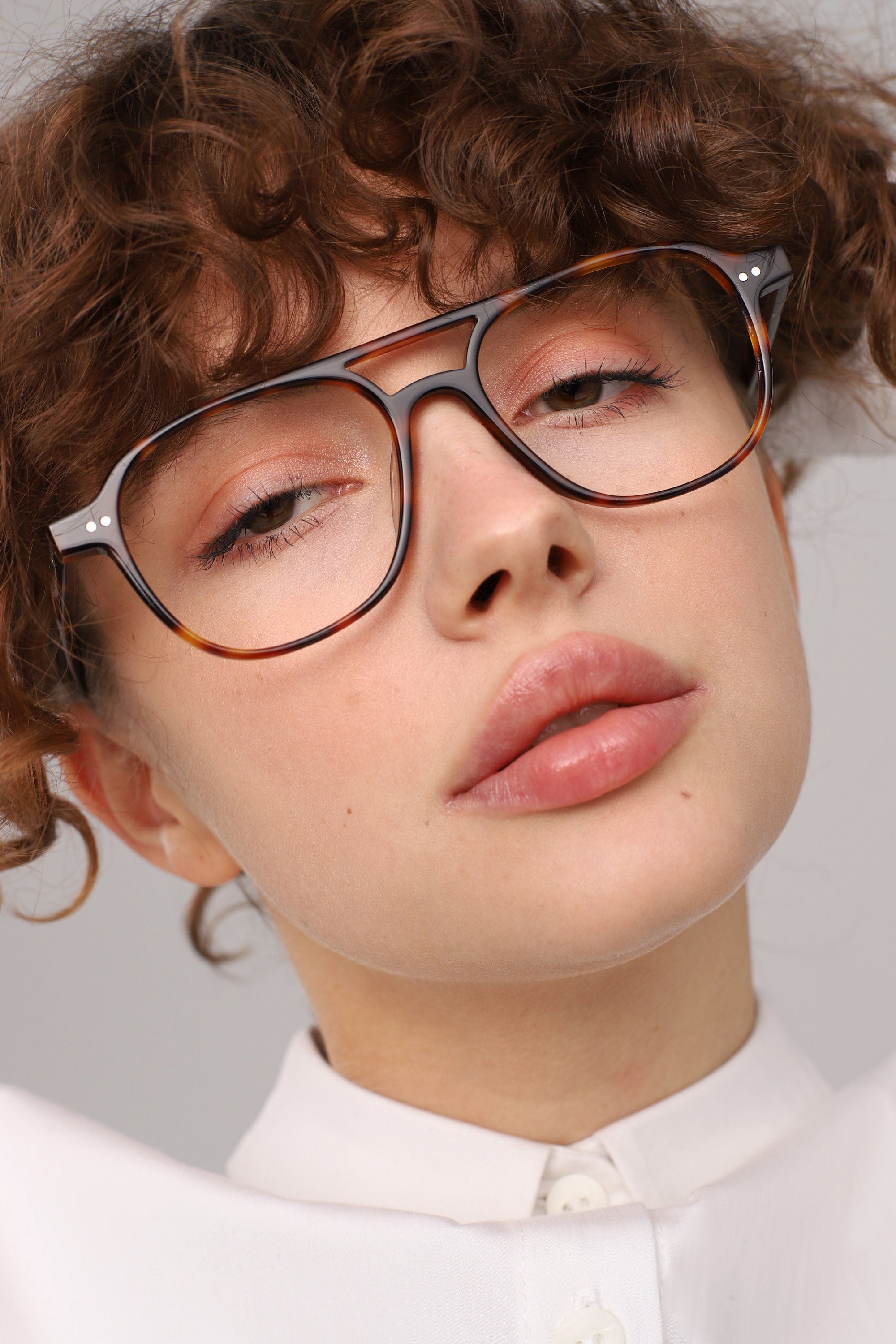 Oversized glasses frames women men with fake or prescription | Etsy