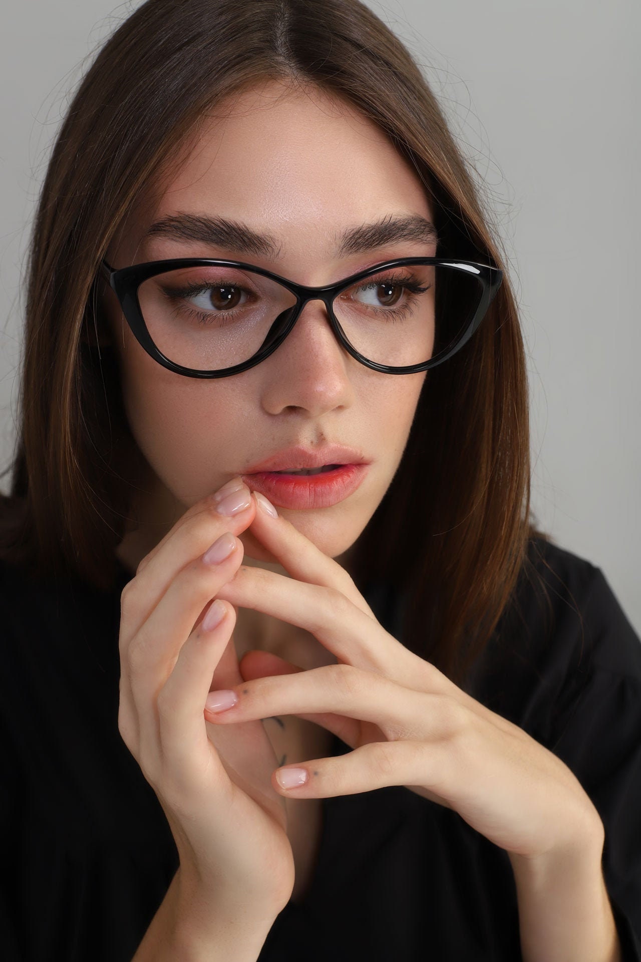 Large Oversized Cat Eye Reading Glasses Frames Women Etsy