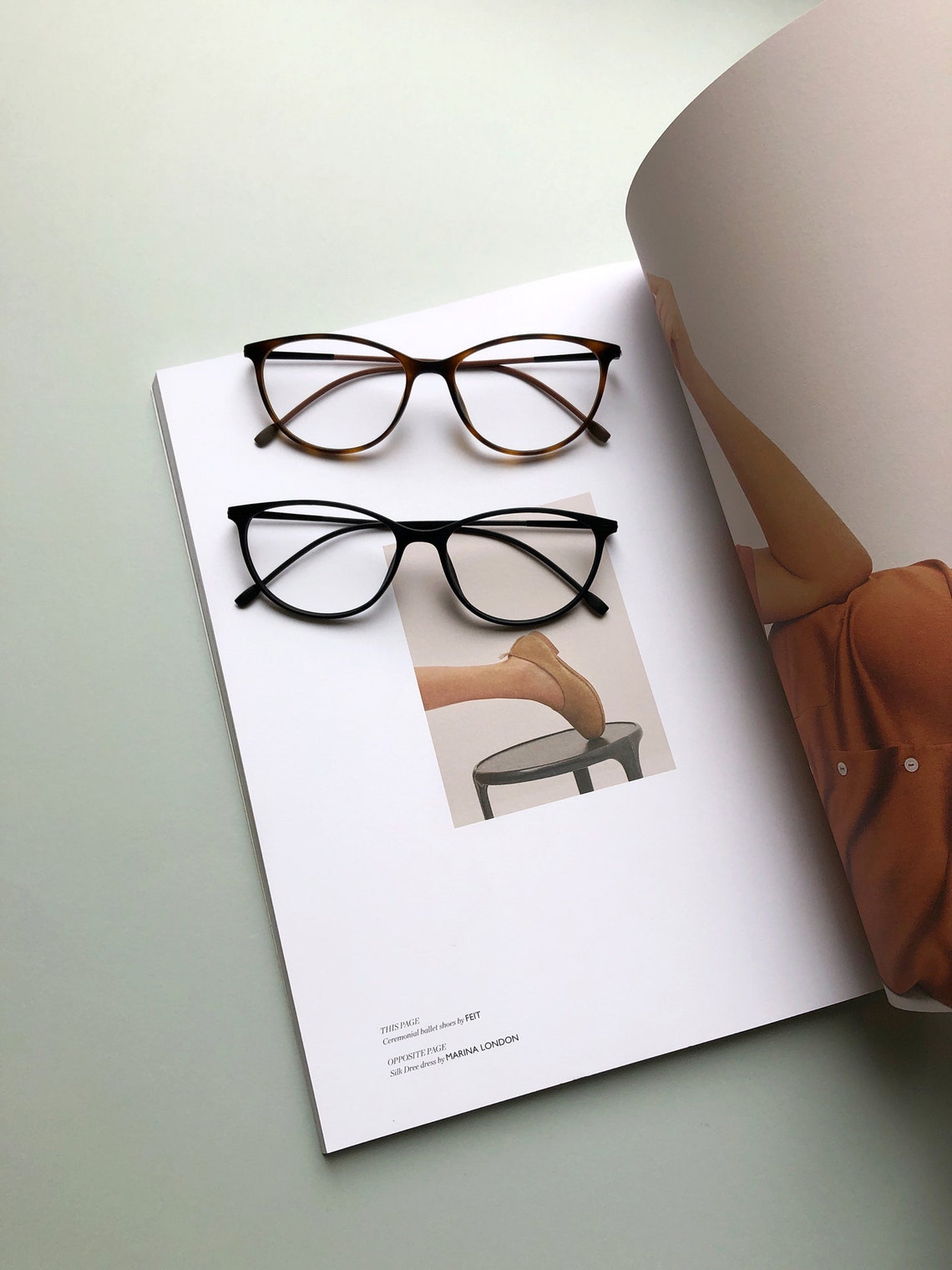 Small Cat Eye Glasses Frames in Black Color With Prescription or Non ...