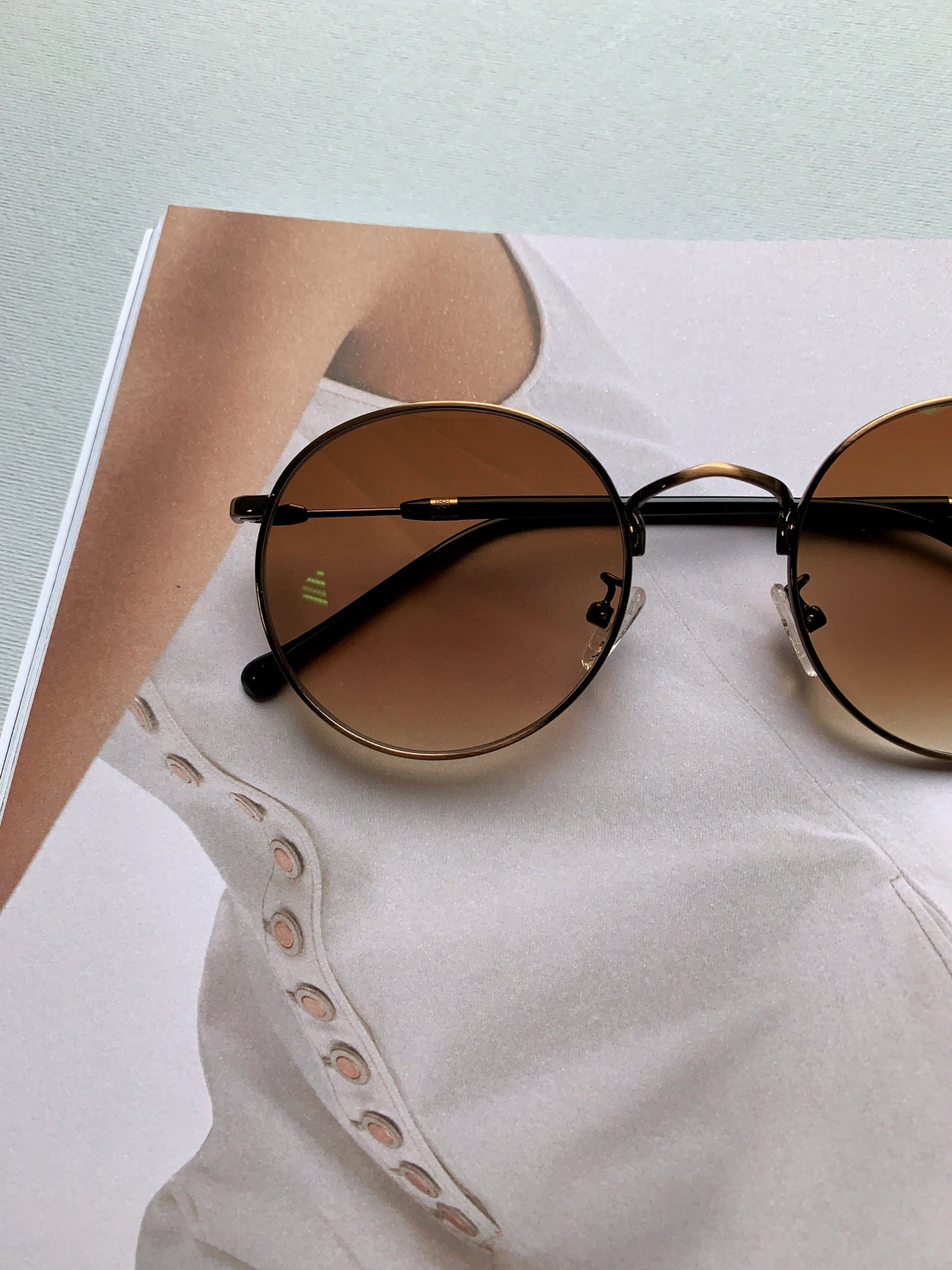 Tinted Round Sunglasses Women With High-quality - Etsy