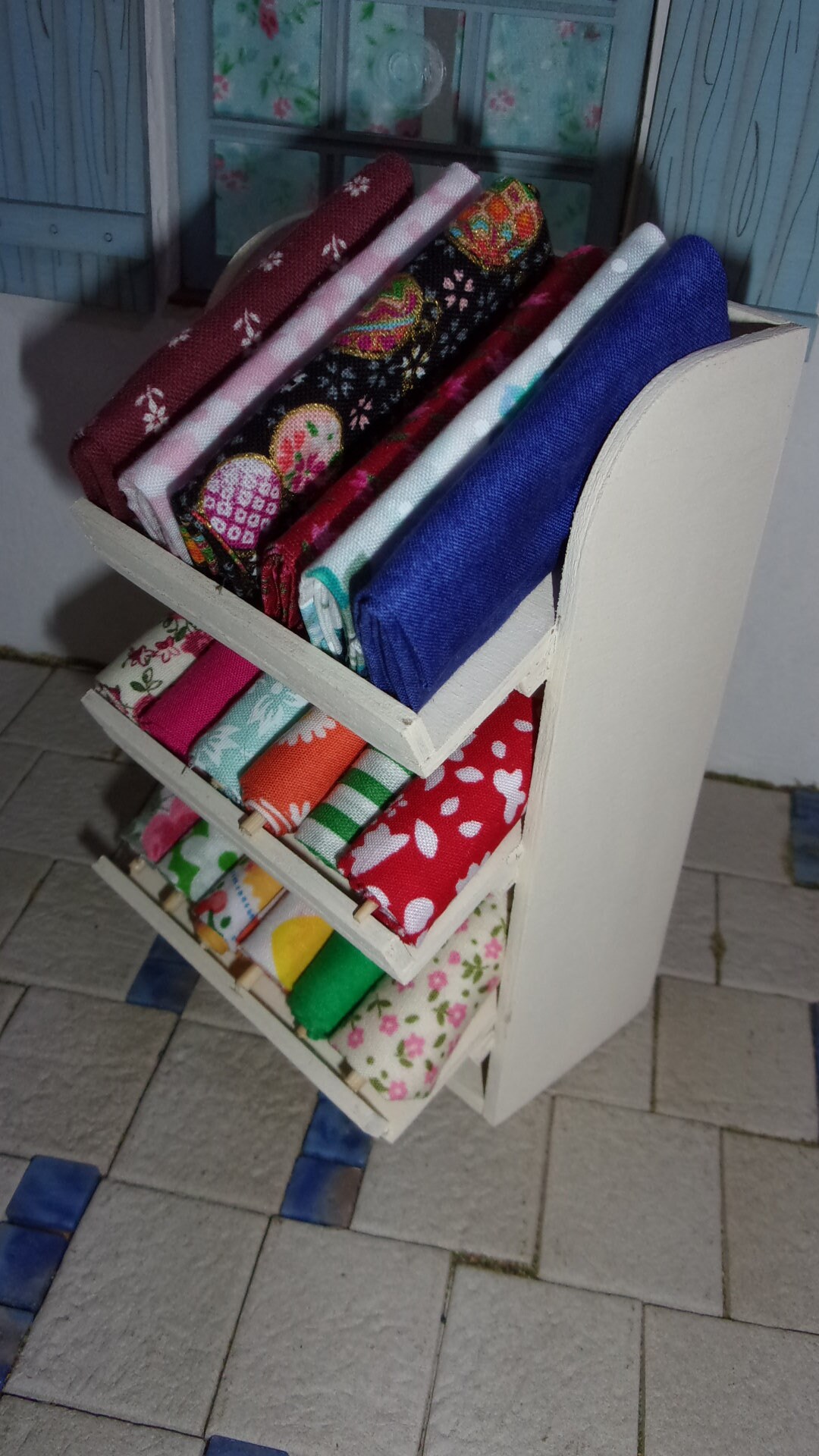 Haberdashery Material Fabric Stand 1:12th Dolls House - Etsy
