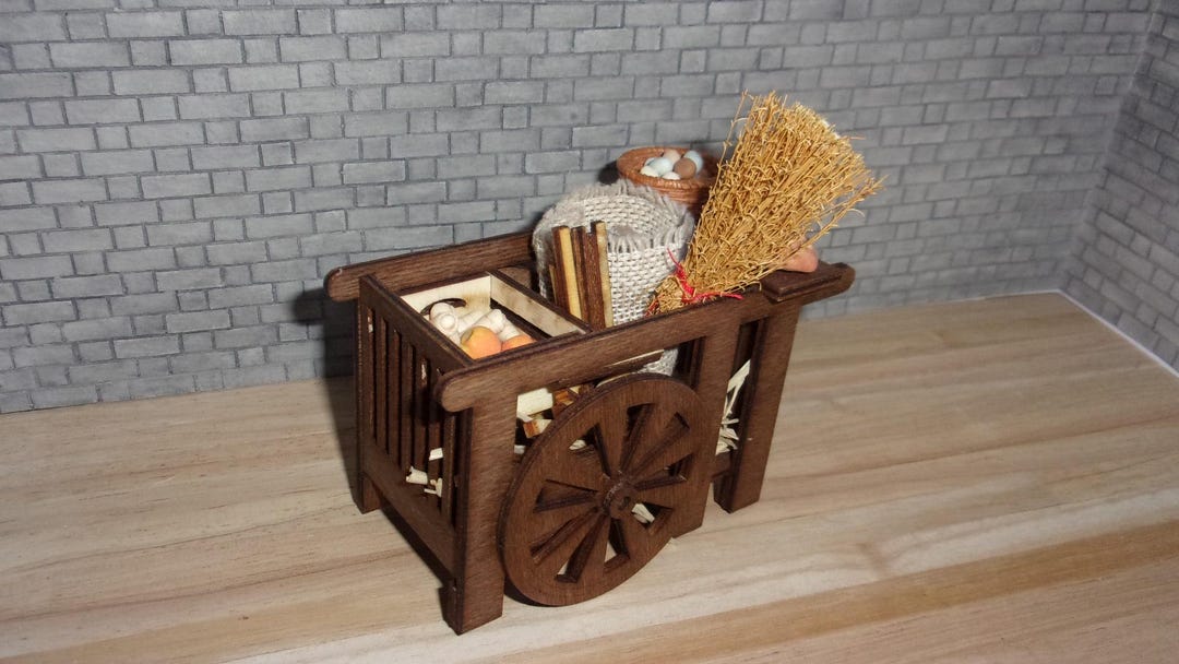 Peasant Cart Tudor Market 1:12th Dolls House - Etsy