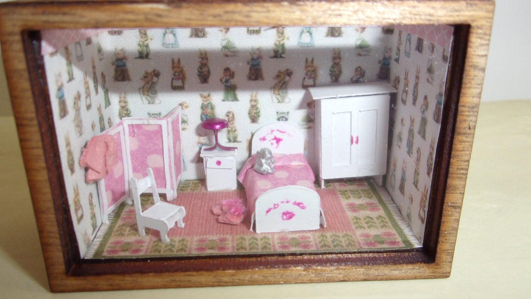 Room Box for a Dolls House or Dolls House Shop. 1:144 Pink - Etsy