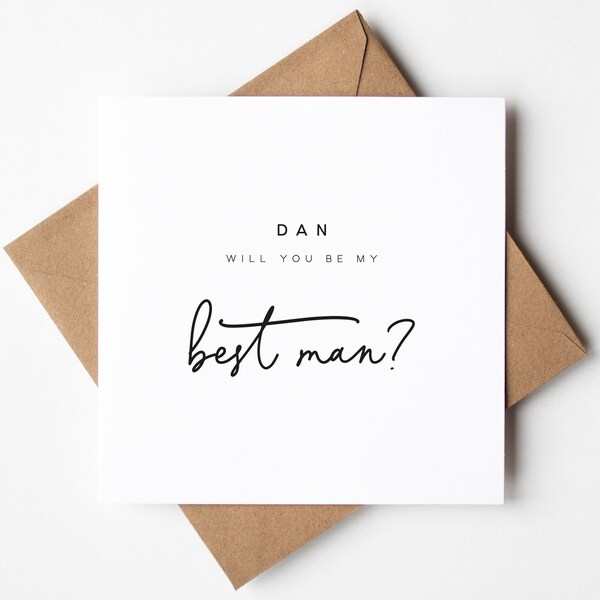 Best Man Card - Etsy UK