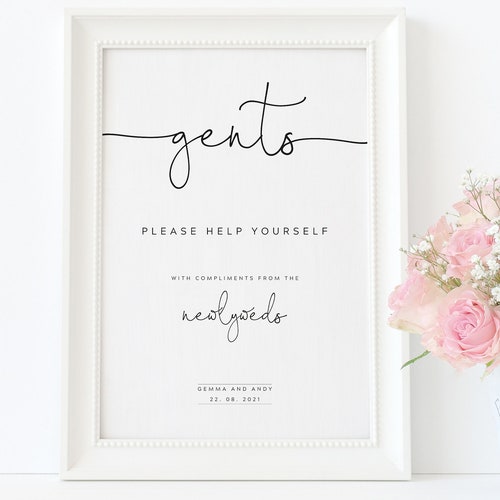 Ladies Wedding Toiletry Basket Sign Personalised Wedding - Etsy UK