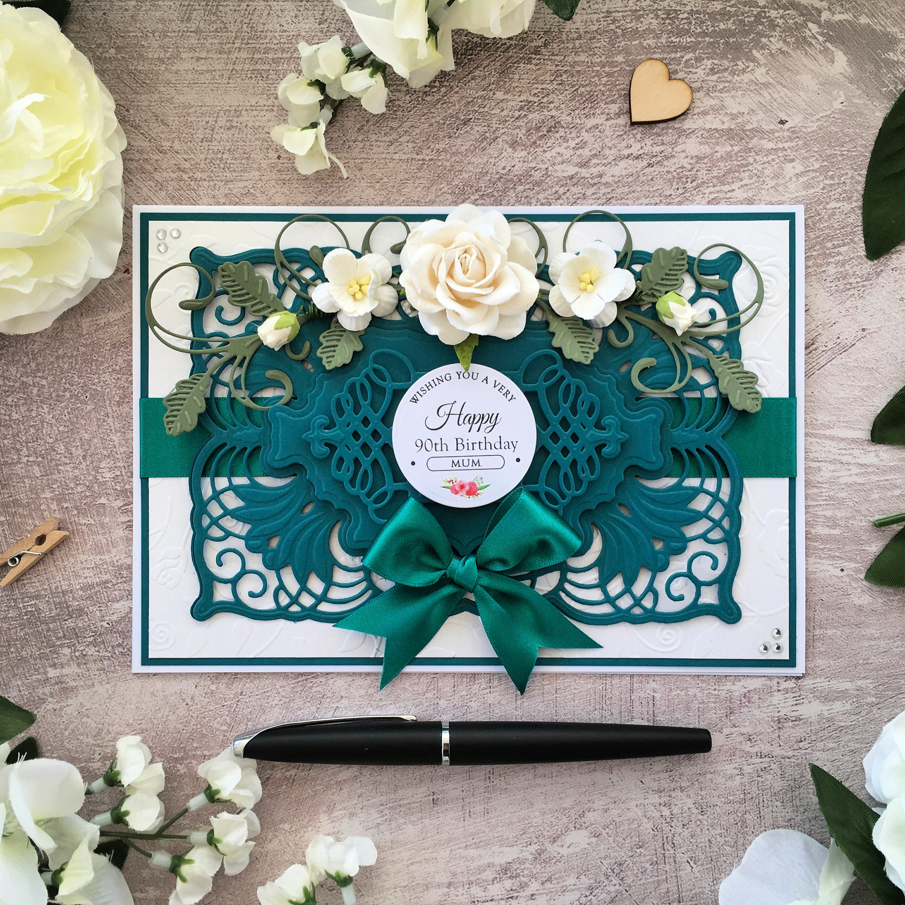 Boxed Birthday Card Luxury Handmade Birthday Card Etsy