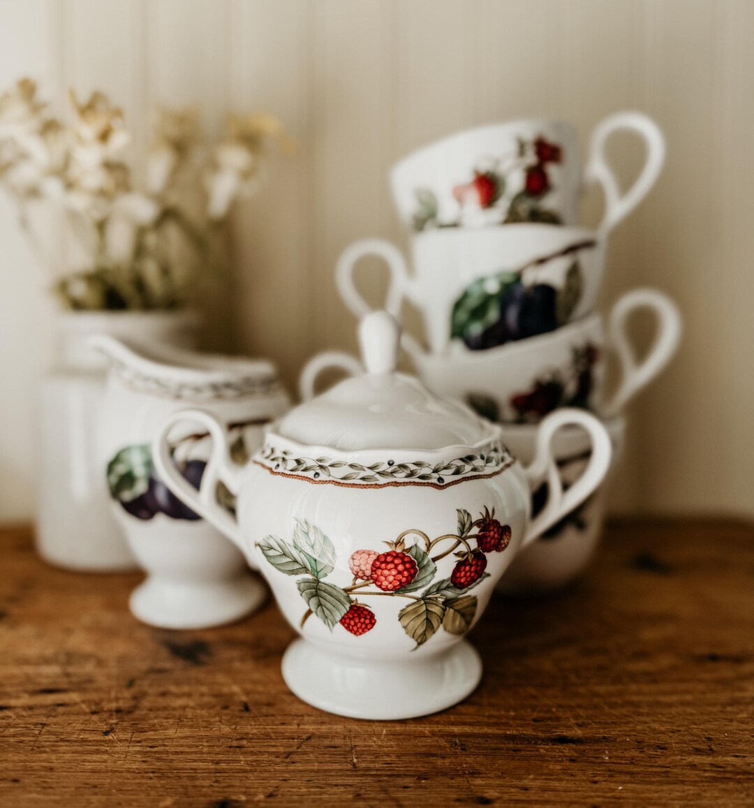Vintage Noritake Tea or Coffee Set - Royal Orchard Teacup Cream Sugar ...