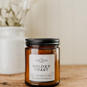 Apothecary Soy Candles - "golden Coast" California Highway 101 Inspired ...