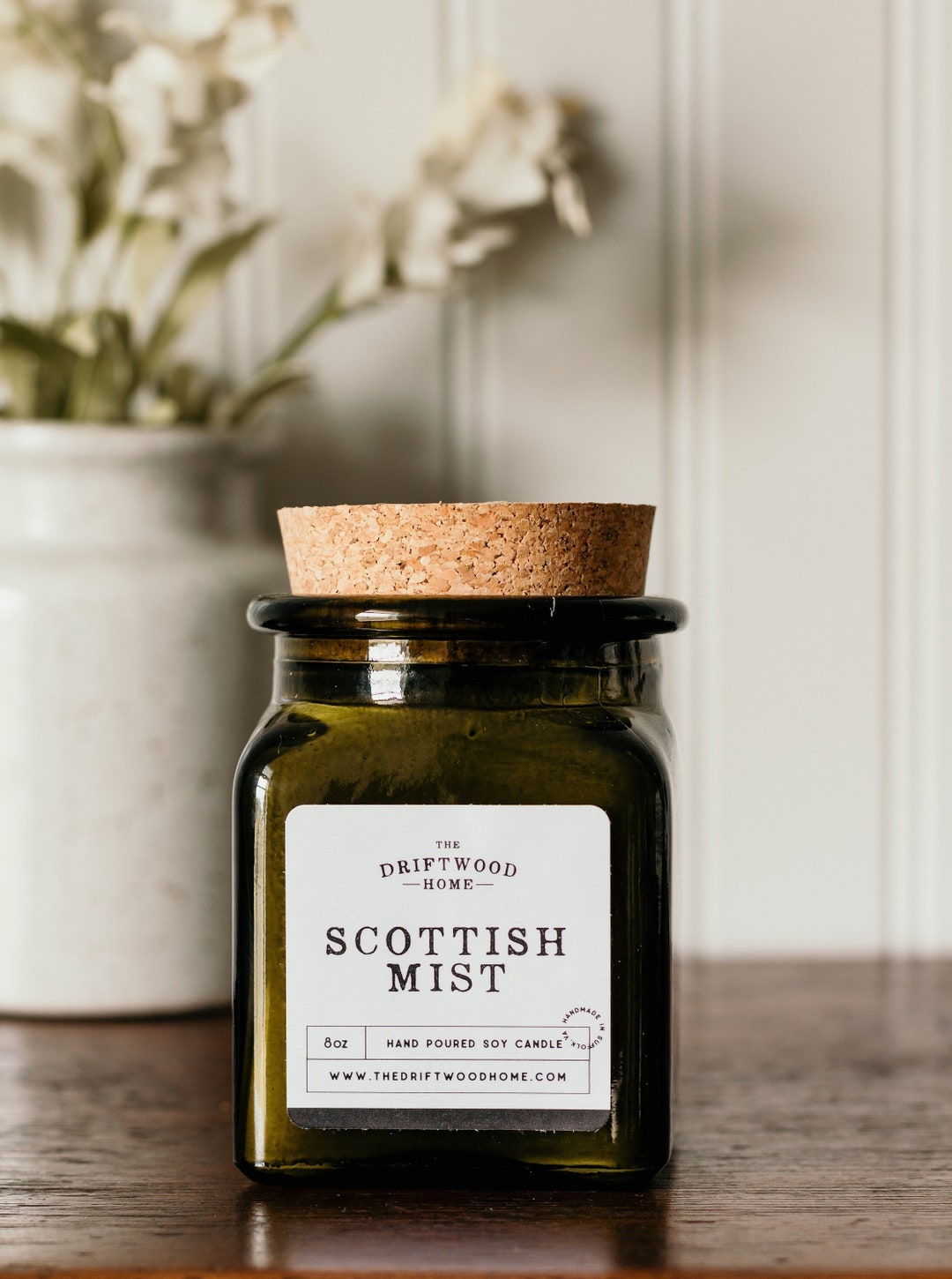 Apothecary Soy Candles - "scottish Mist" Clean Scent Hand Poured ...