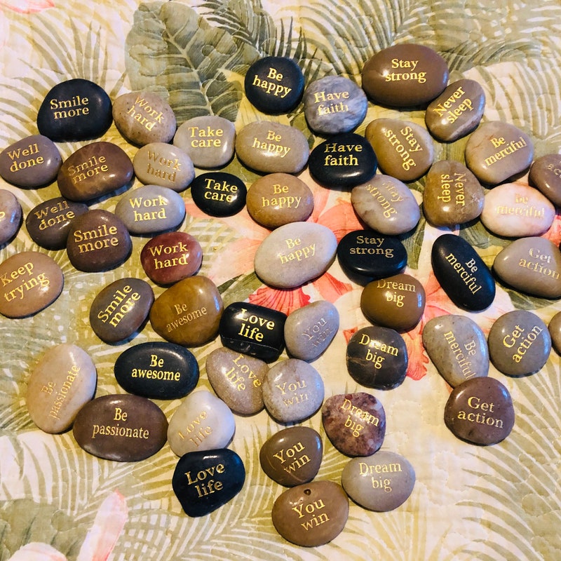 Words on Stone - Etsy