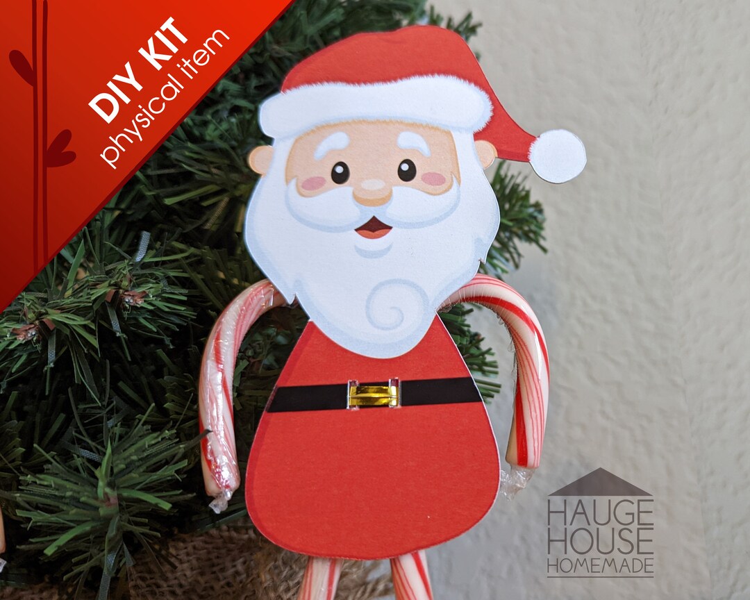 Set of Santa Candy Cane Holder Characters ~ DIY Christmas Holiday Gifts ...