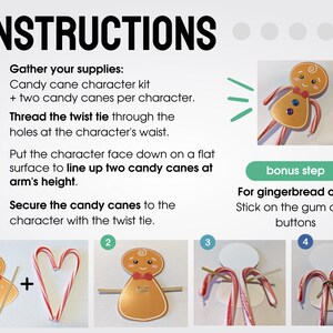 Set of DIY Elf Girl Candy Cane Characters Holiday Group Gifts ...