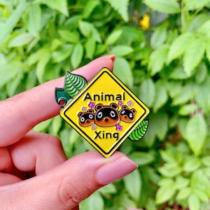 Animal Crossing Street Sign Enamel Pin - Etsy