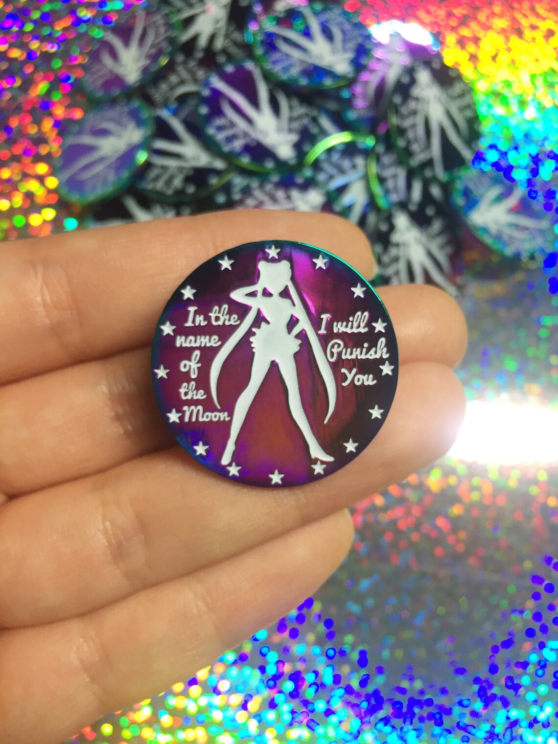 Sailor Moon Glow Enamel Pin - Etsy