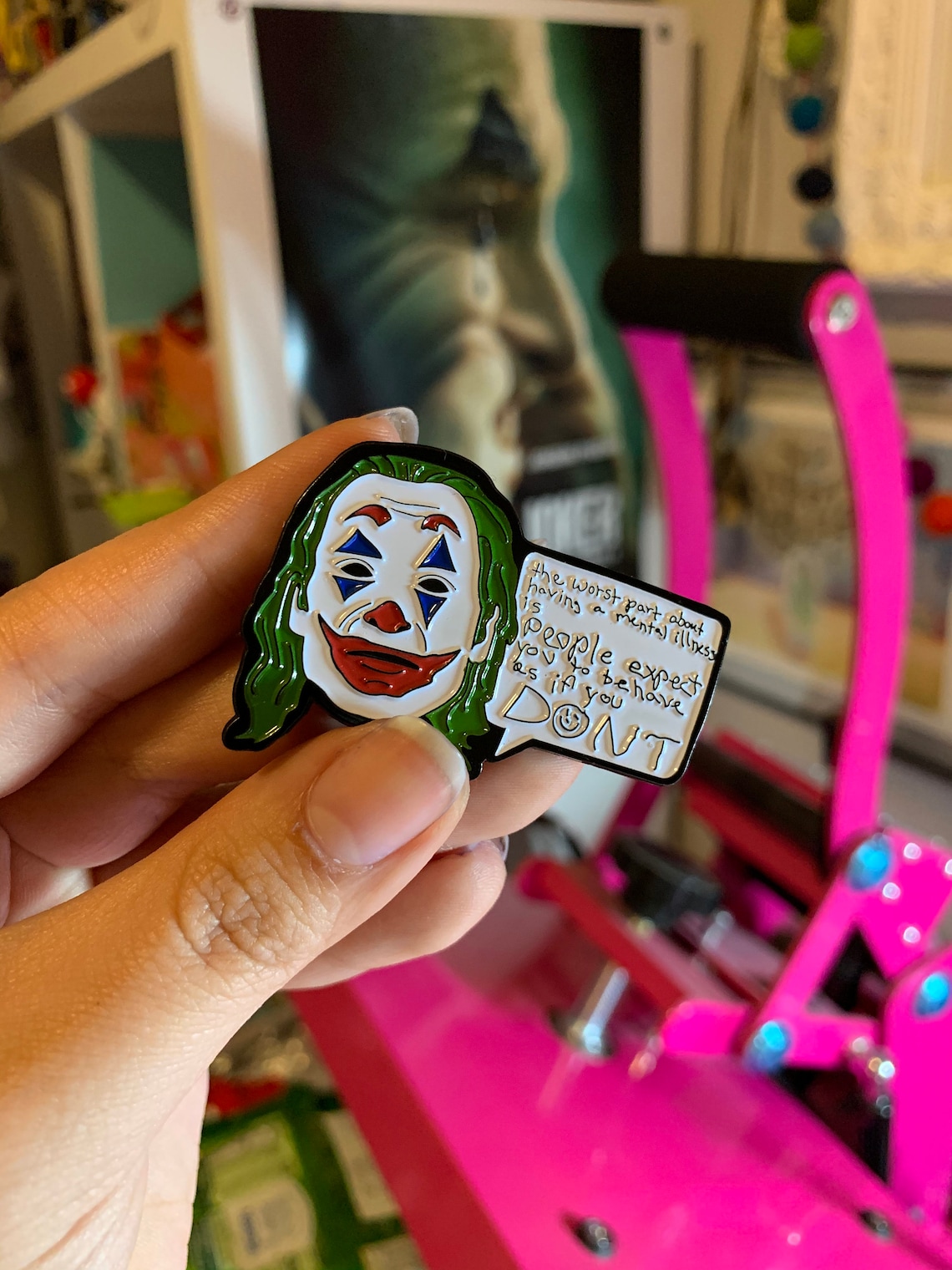 Joker Enamel Pin - Etsy