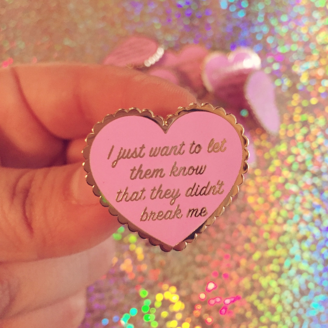 Pretty in Pink Hard Enamel Pin - Etsy