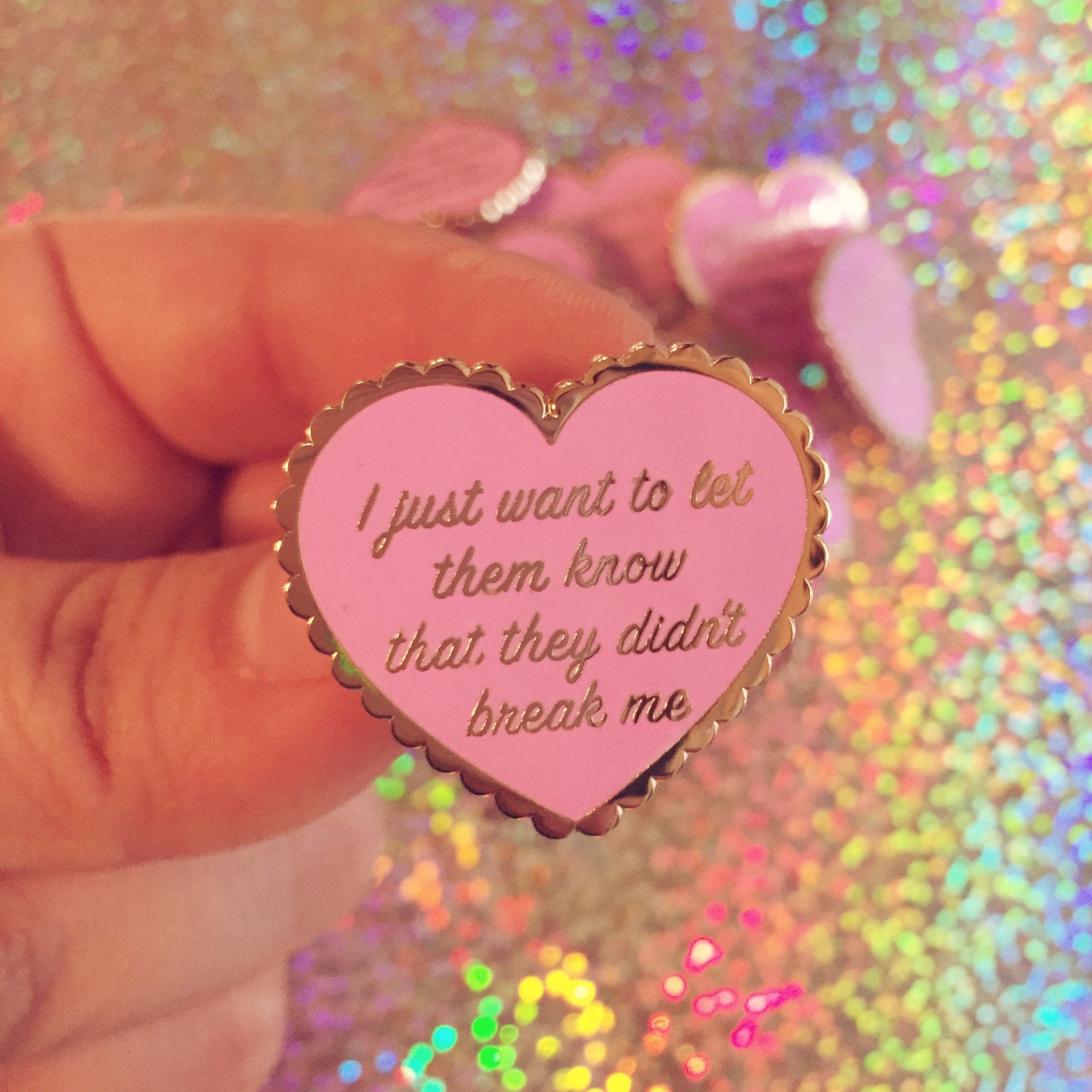 Pretty in Pink Hard Enamel Pin - Etsy