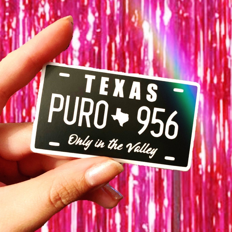 Puro 956 Texas License Plate 2 SIZES Vinyl Sticker | Etsy Puro 956 Texas License Plate 2 SIZES Vinyl Sticker | Etsy