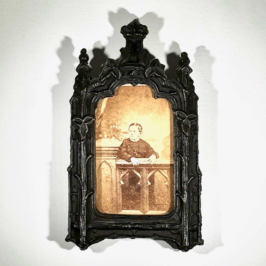 Antique Victorian Cast Iron Picture Frame - Etsy