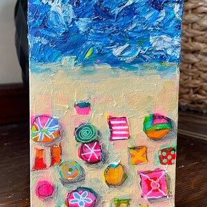 Aerial Beach Scene Summer Painting - Etsy