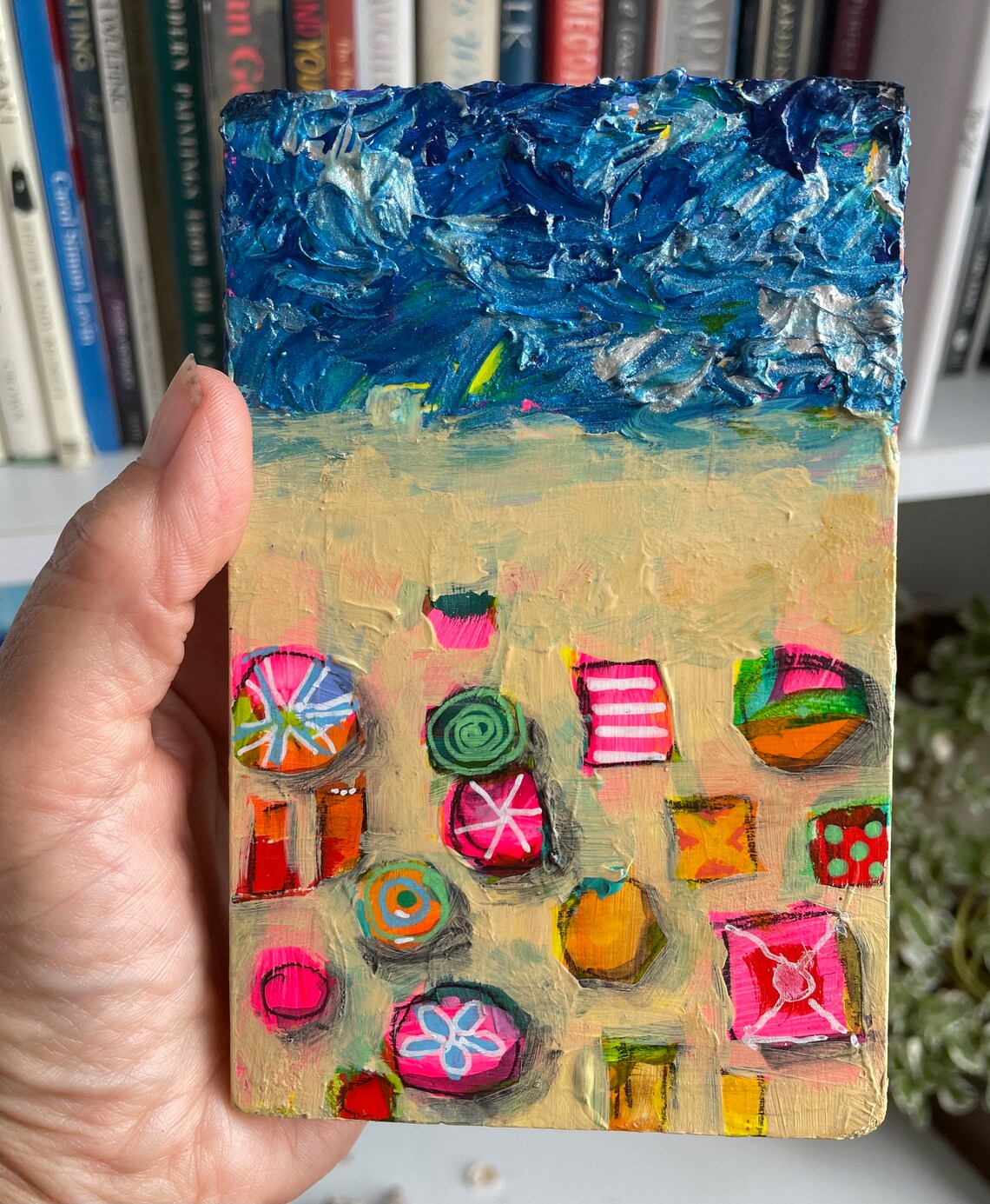 Aerial Beach Scene Summer Painting - Etsy