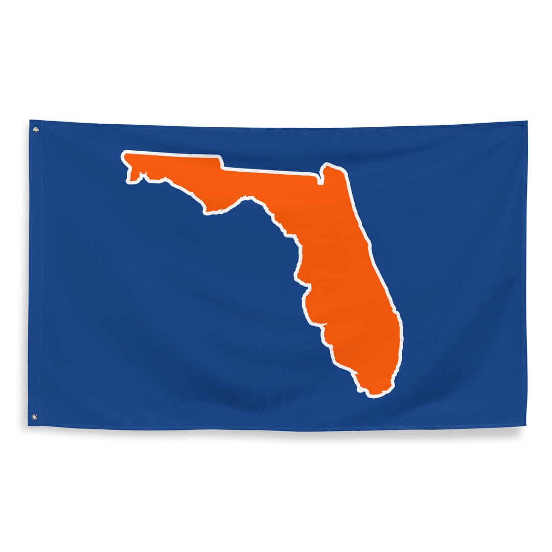 Florida Orange & Blue 34"x56" Flag - Etsy