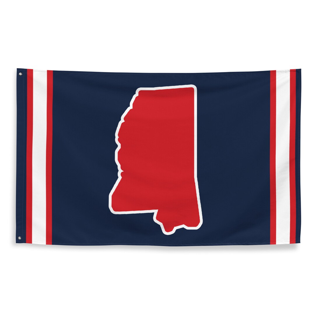 Mississippi Red and Blue 34" X 56" Flag - Etsy