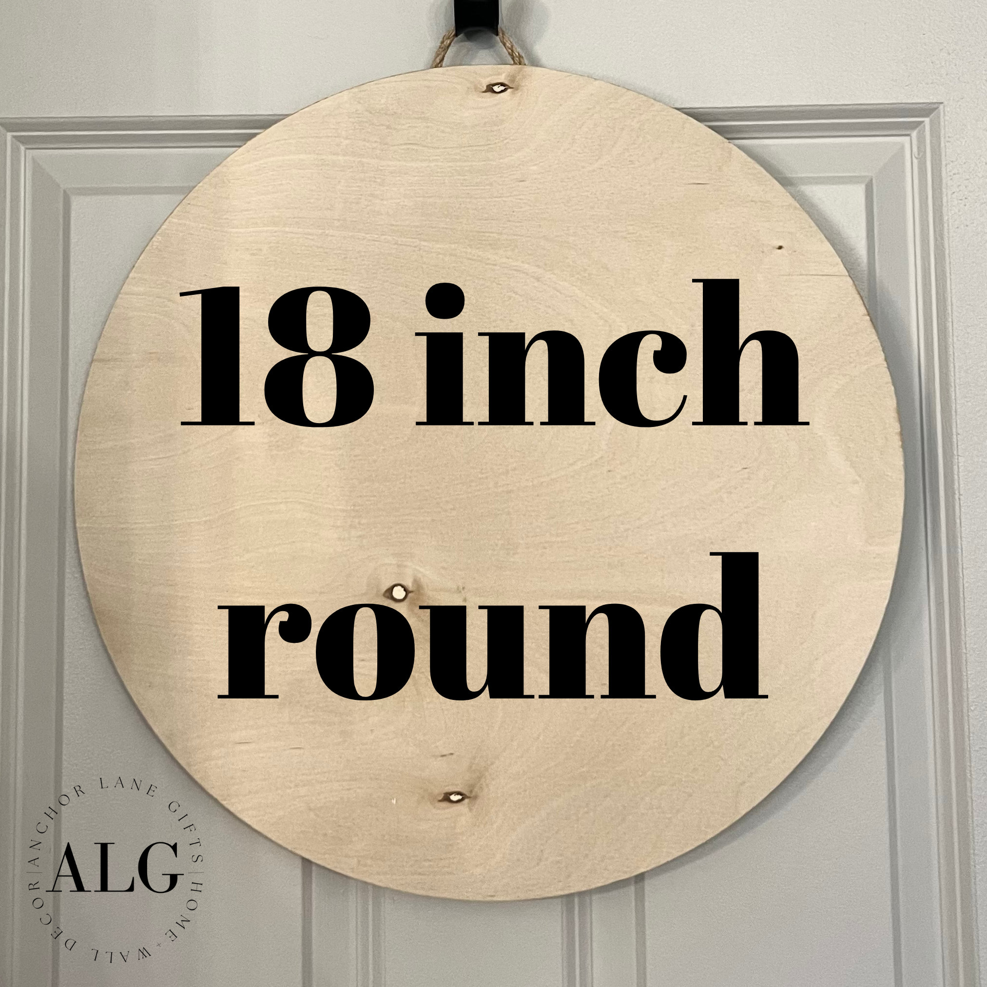 18 Inch Family Last Name Wood Round Wall + Door Decor - Etsy