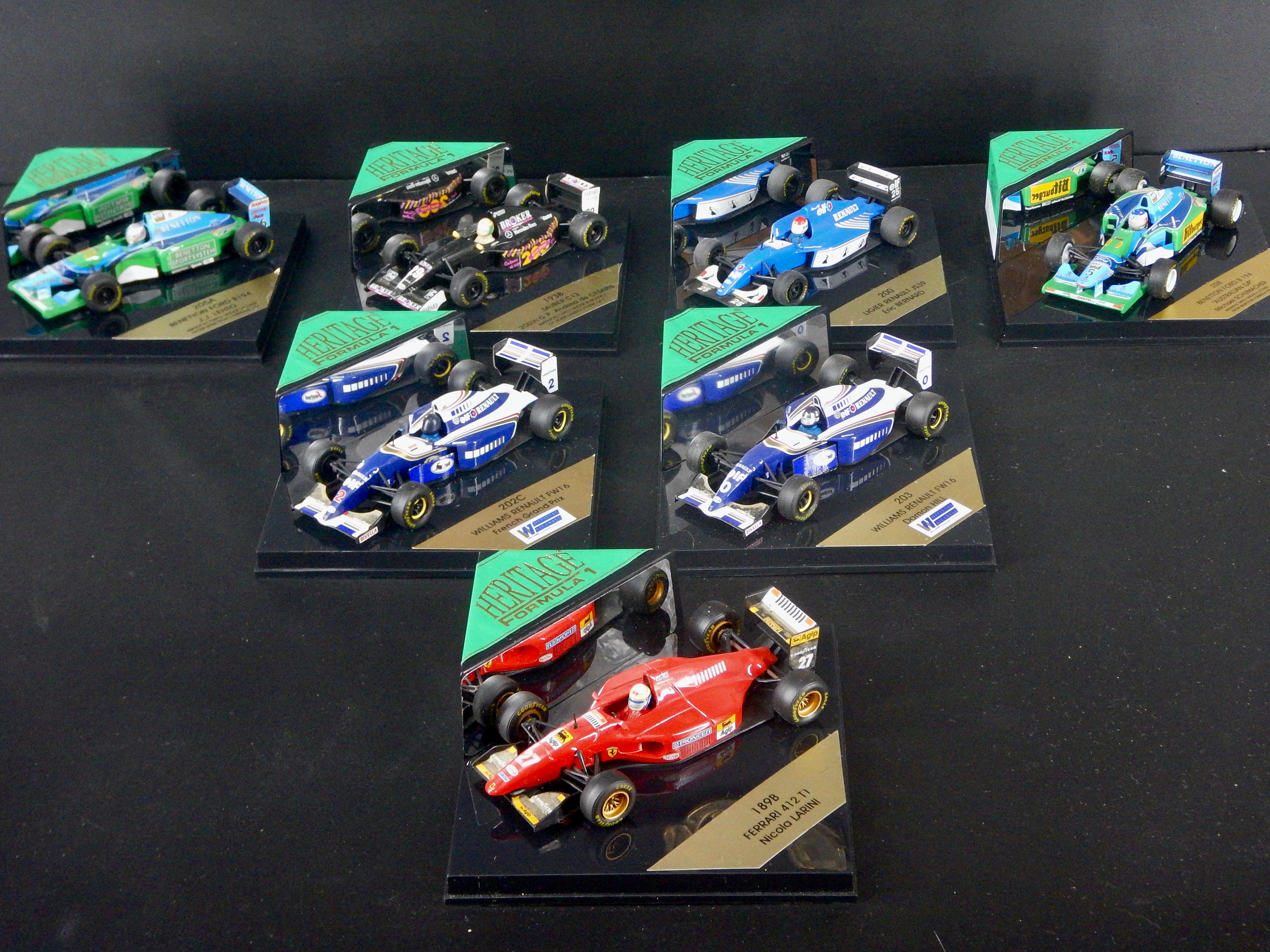 A Collection of 7 Vintage Formula One Cars Heritage F1 Cars - Etsy