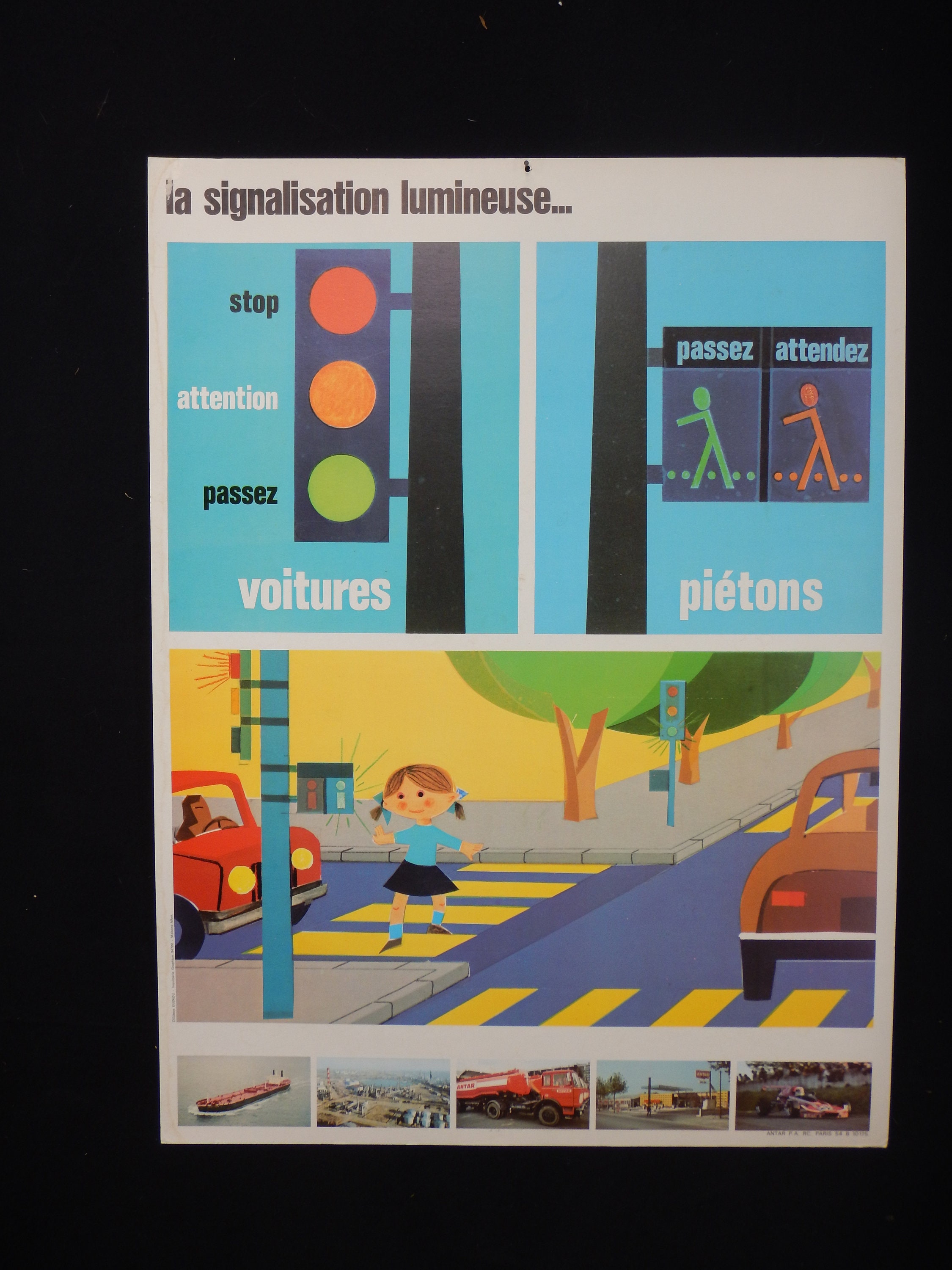 French Road Safety Posters 1970s Teaching Aid or Interior Design ...