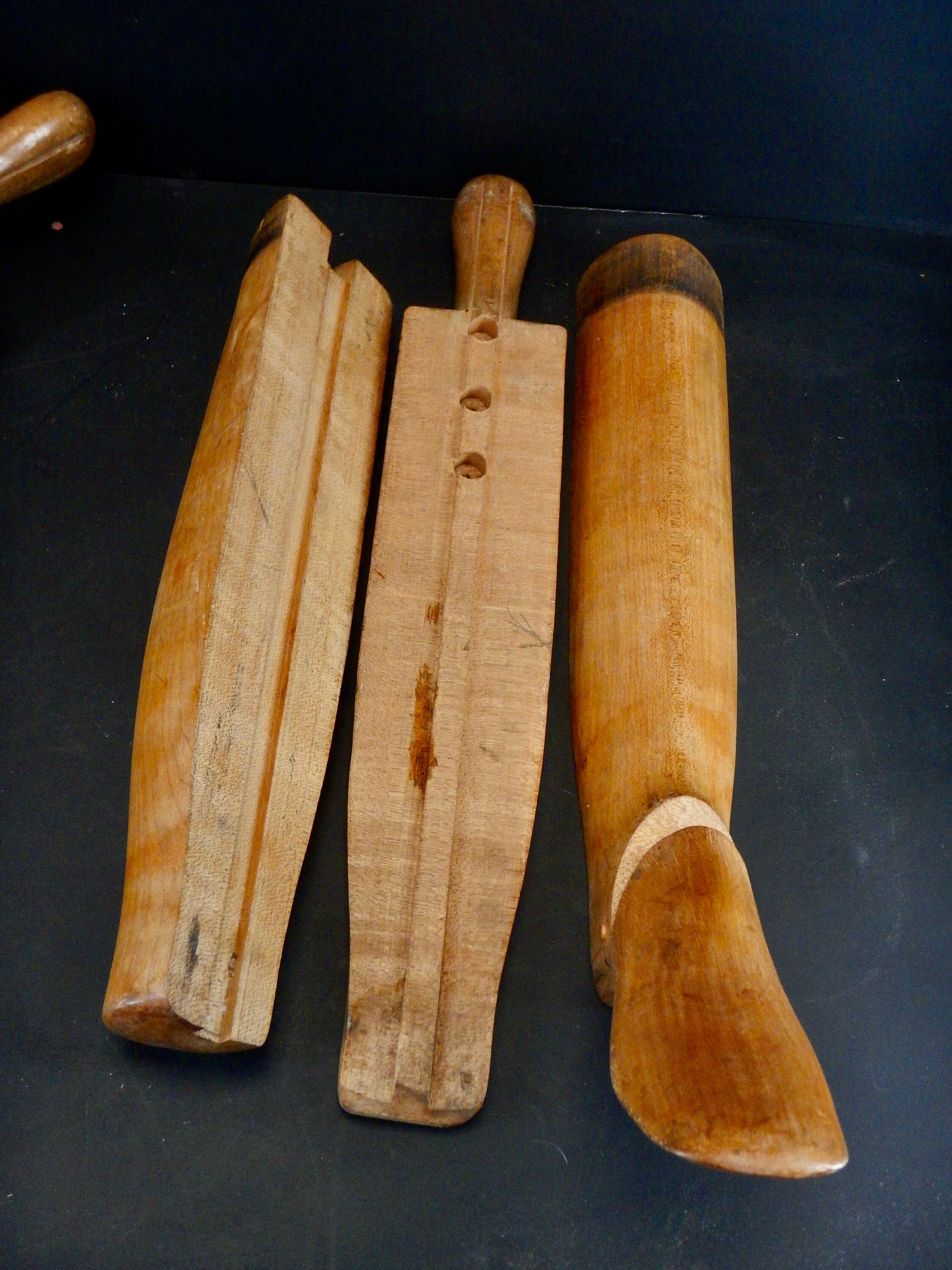 Antique French Cavalry Officers Boot Trees - Wooden Boot Lasts ...