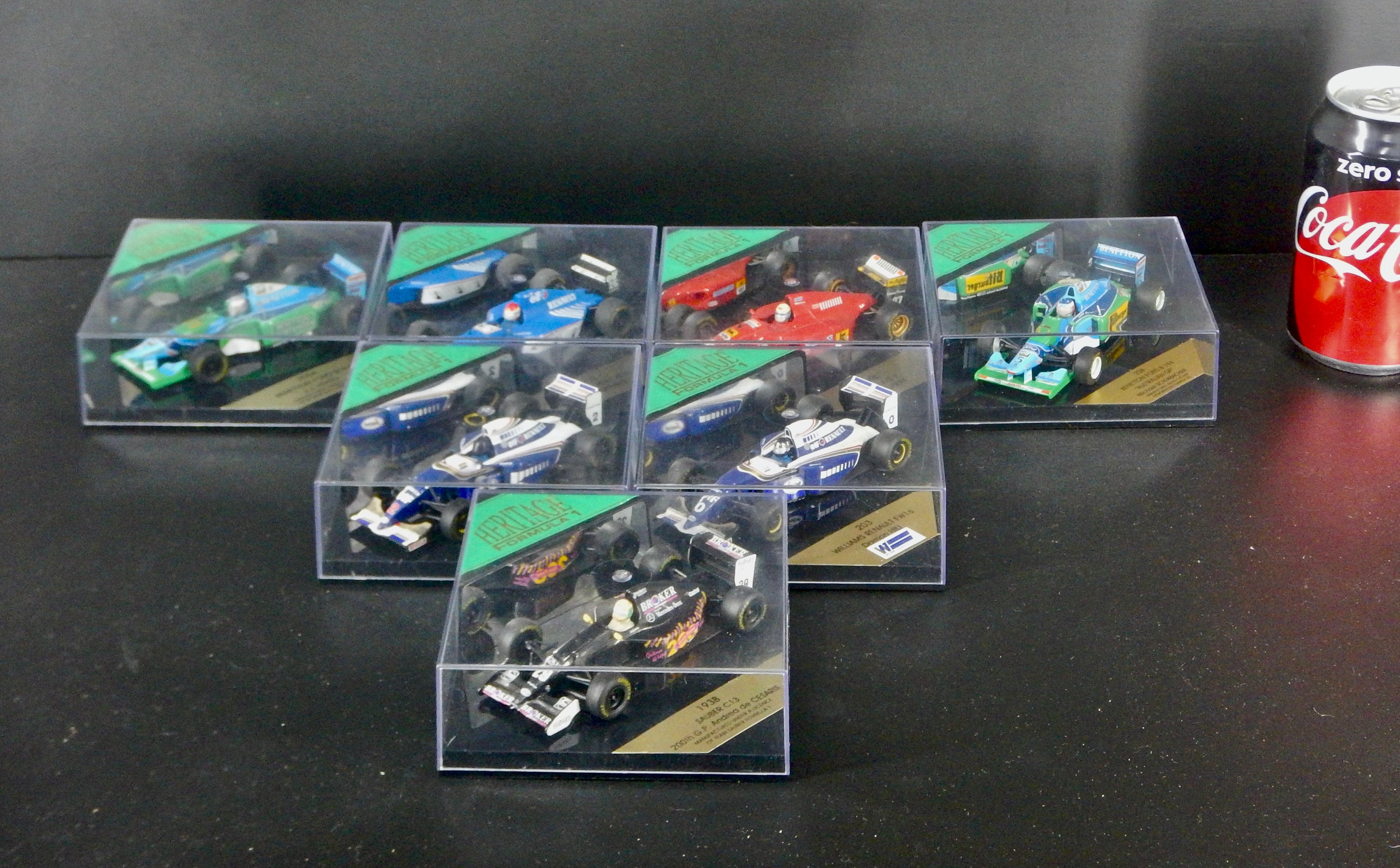 A Collection of 7 Vintage Formula One Cars Heritage F1 Cars - Etsy