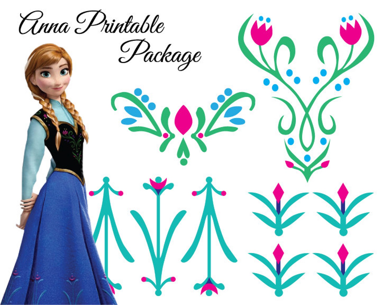 Frozen Anna Design DIY Iron on Printable - Etsy