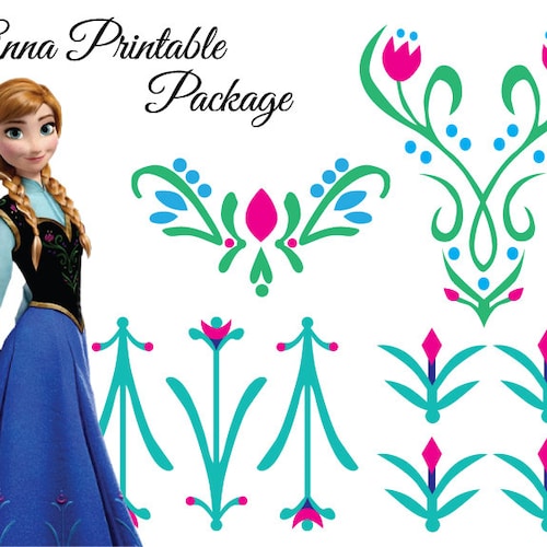 Frozen Anna Design DIY Iron on Printable - Etsy
