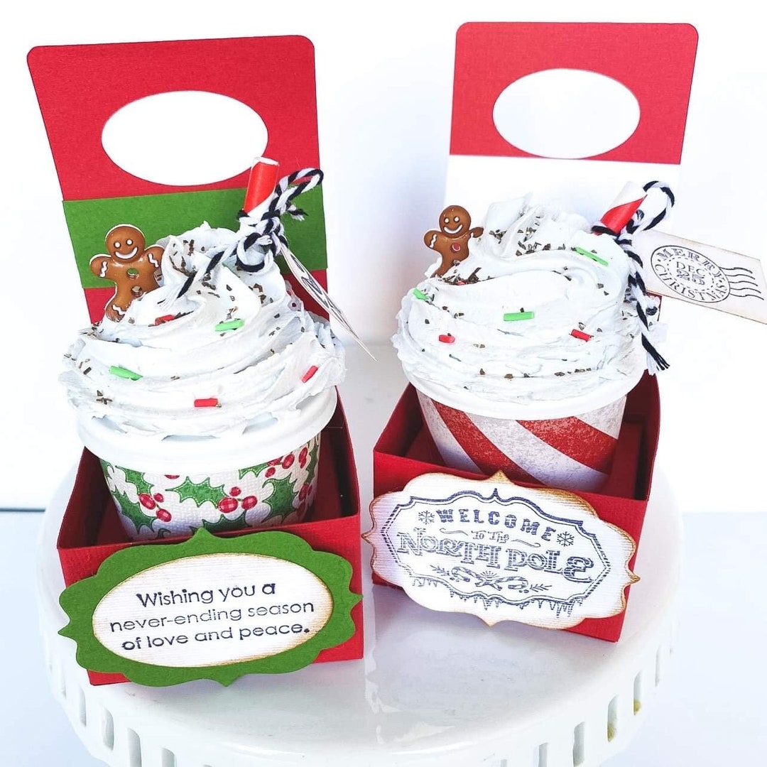 Christmas Gift Card Holder With Mini Coffee Cup, Coffee Gift Card ...