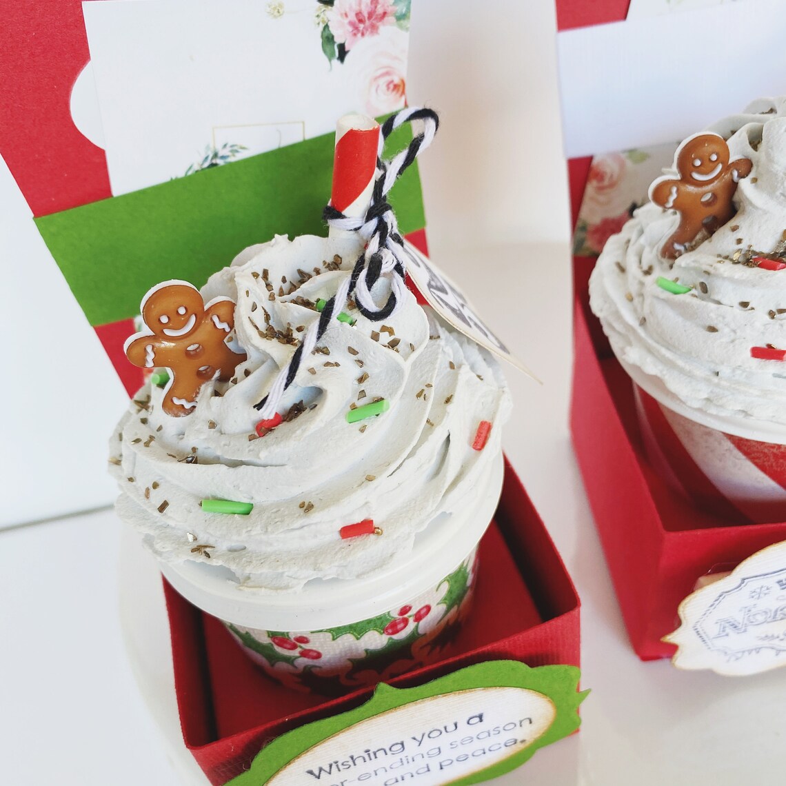 Christmas Gift Card Holder With Mini Coffee Cup Coffee Gift - Etsy