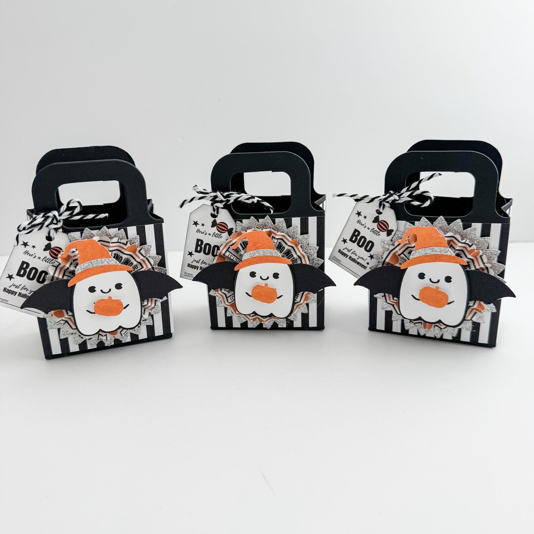 Halloween Ghost Favor Boxes: Handmade Treat Containers, Set of 6 - Etsy