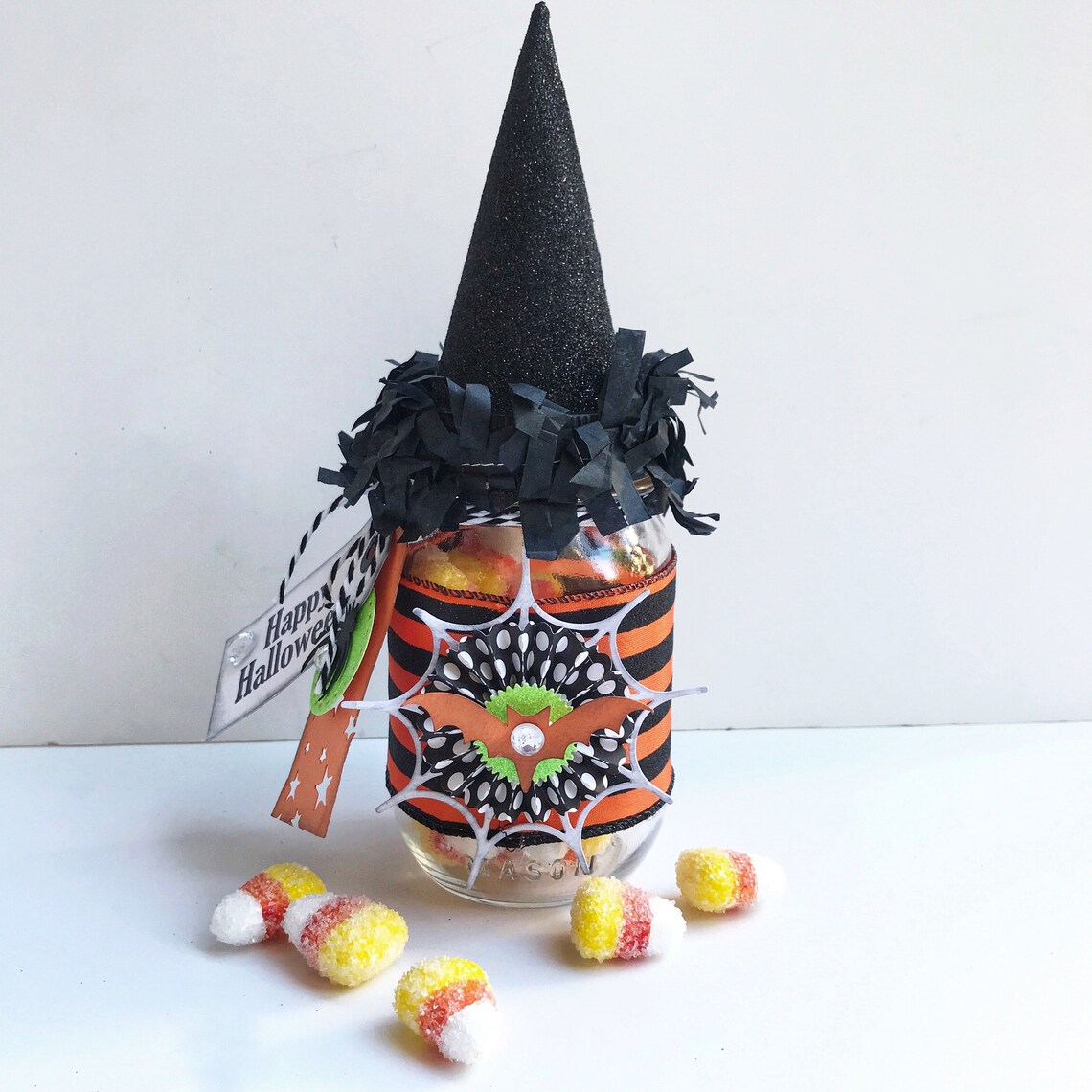 Halloween Candy Jar Halloween Teacher Gift Candy Jar | Etsy