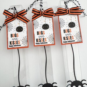 Bugs and Kisses Halloween Favor Set, Spider Halloween Party Favor ...