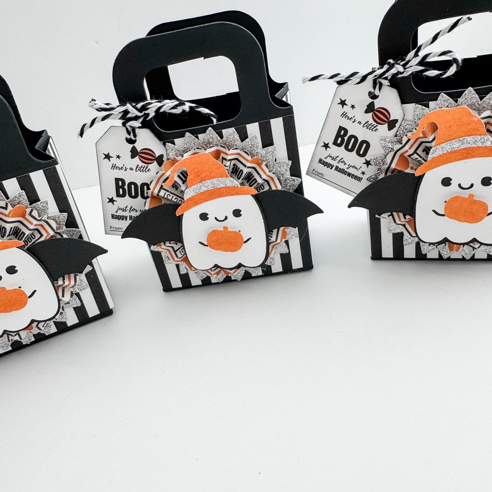 Halloween Ghost Favor Boxes: Handmade Treat Containers, Set of 6 - Etsy
