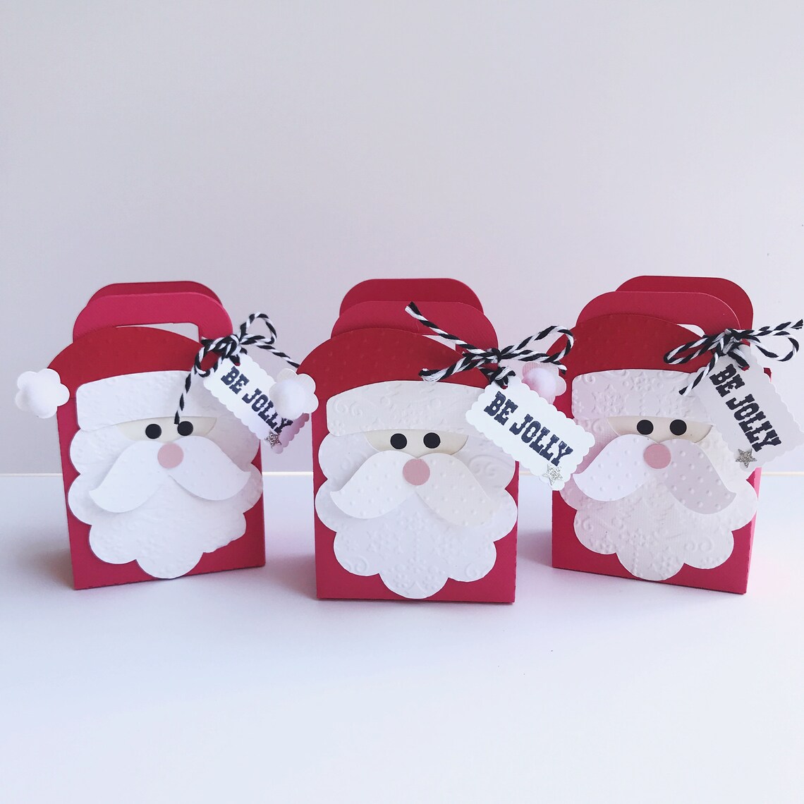 Christmas Party Favor Boxes Set of 6 Christmas Treat Bag - Etsy