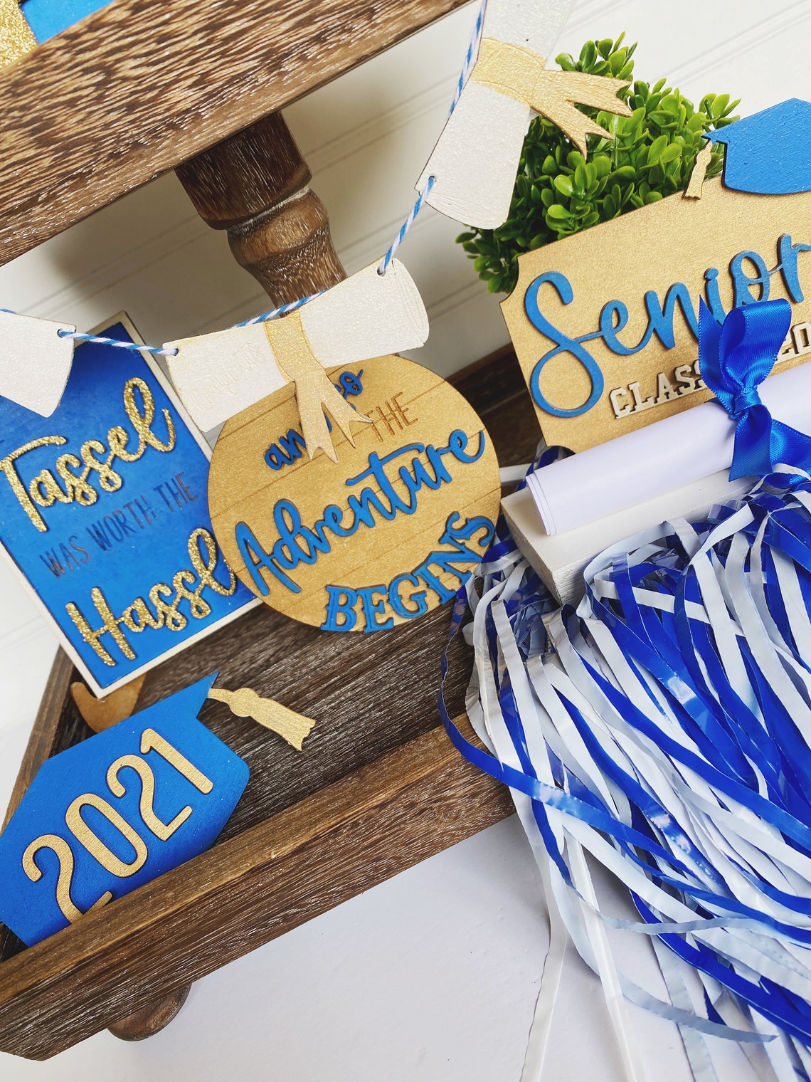 Graduation Tiered Tray Set Graduation Tier Tray Decorations | Etsy