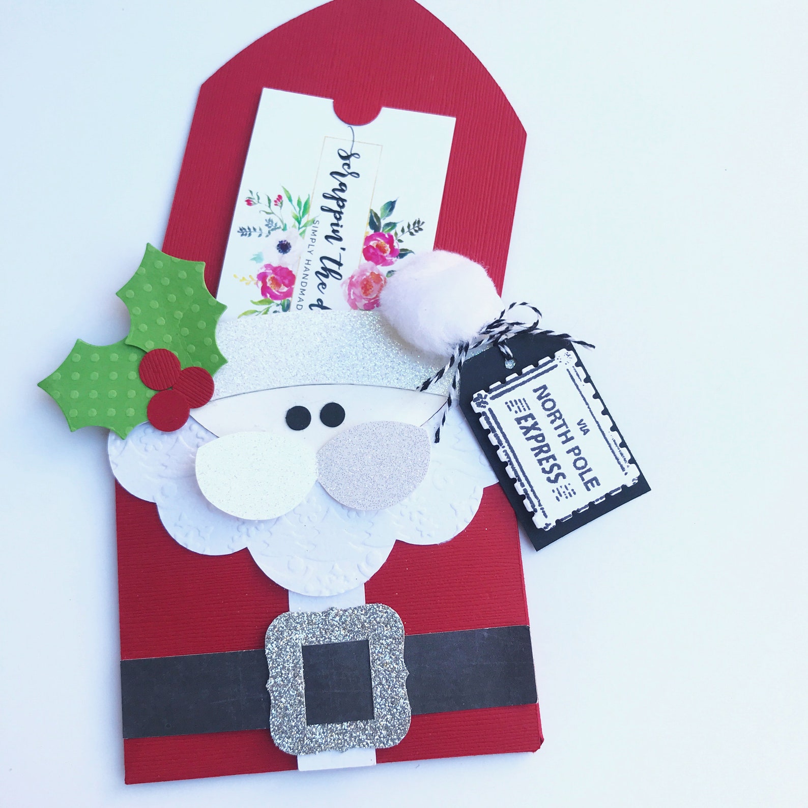 Santa Gift Card Holders Set of 5 Christmas Gift Card Holders - Etsy