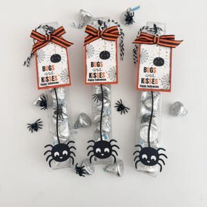 Bugs and Kisses Halloween Favor Set, Spider Halloween Party Favor ...