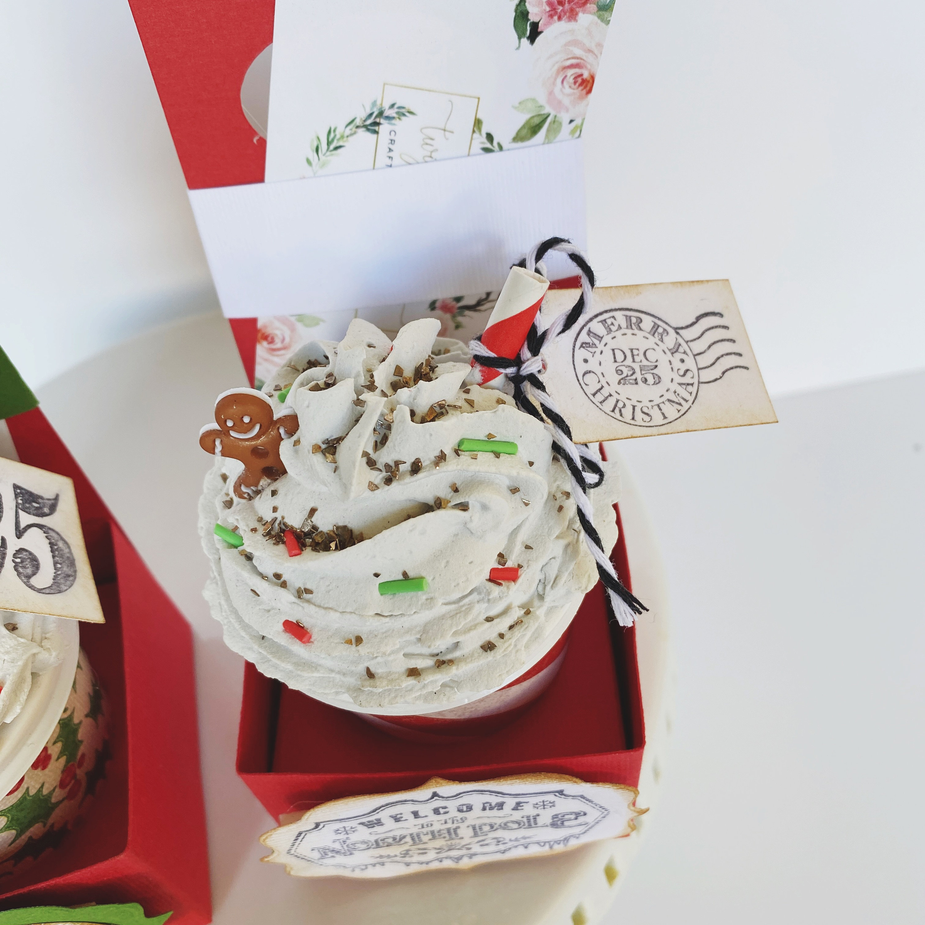 Christmas Gift Card Holder With Mini Coffee Cup Coffee Gift | Etsy