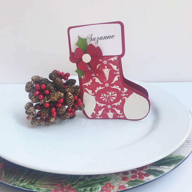Christmas Place Card - Etsy