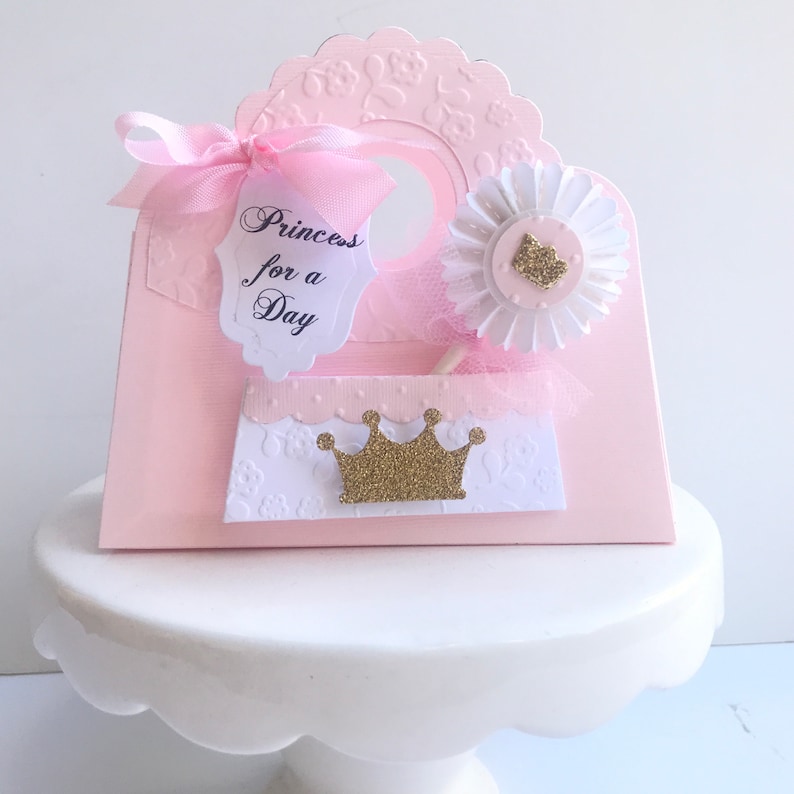 Princess Party Favor Boxes Princess Favor Box Pink and Gold - Etsy