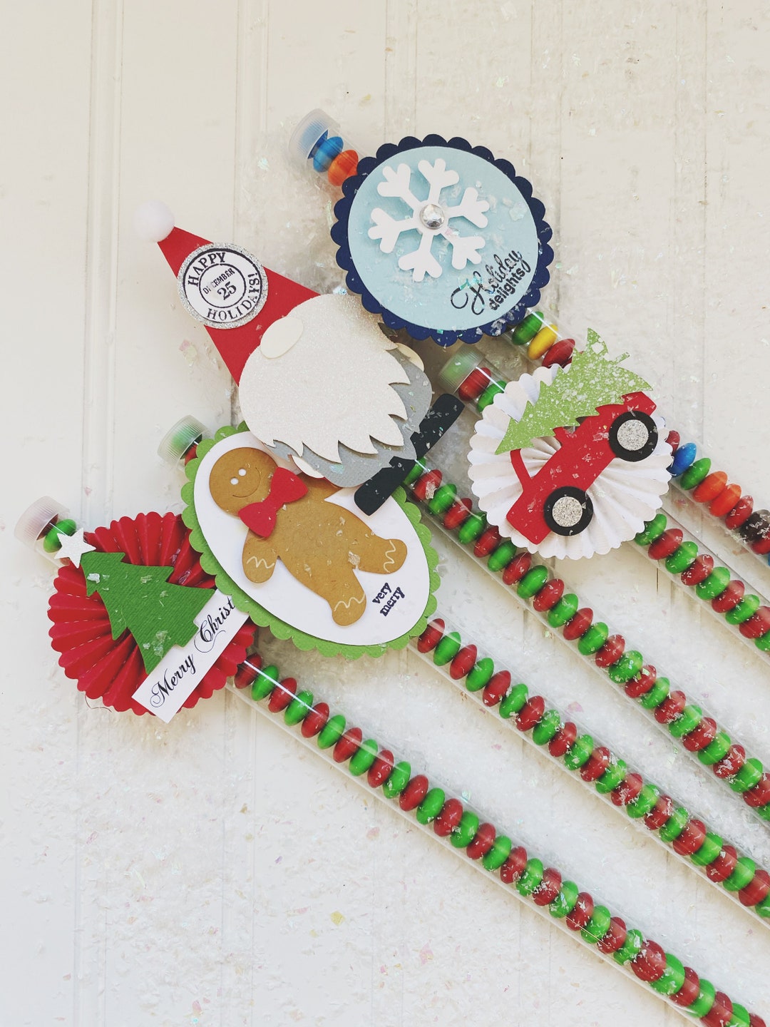 Christmas Party Favors - Teacher Holiday Gifts - Candy Wands ...