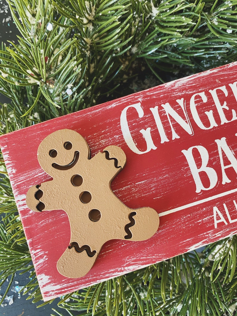 Farmhouse Tier Tray Gingerbread Man Decor Gingerbread Man | Etsy