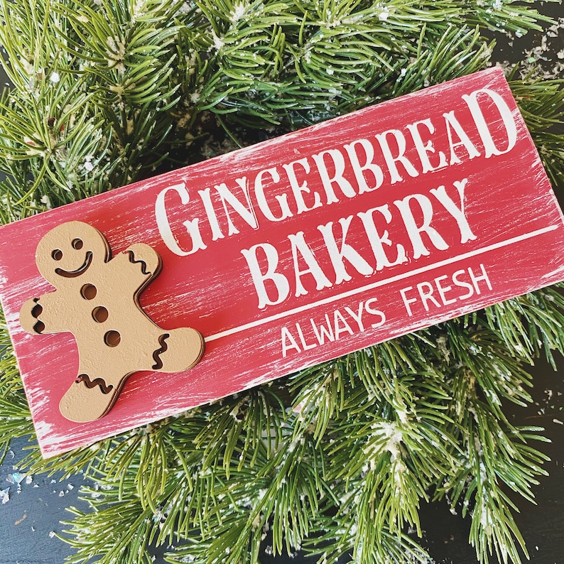 Farmhouse Tier Tray Gingerbread Man Decor Gingerbread Man | Etsy